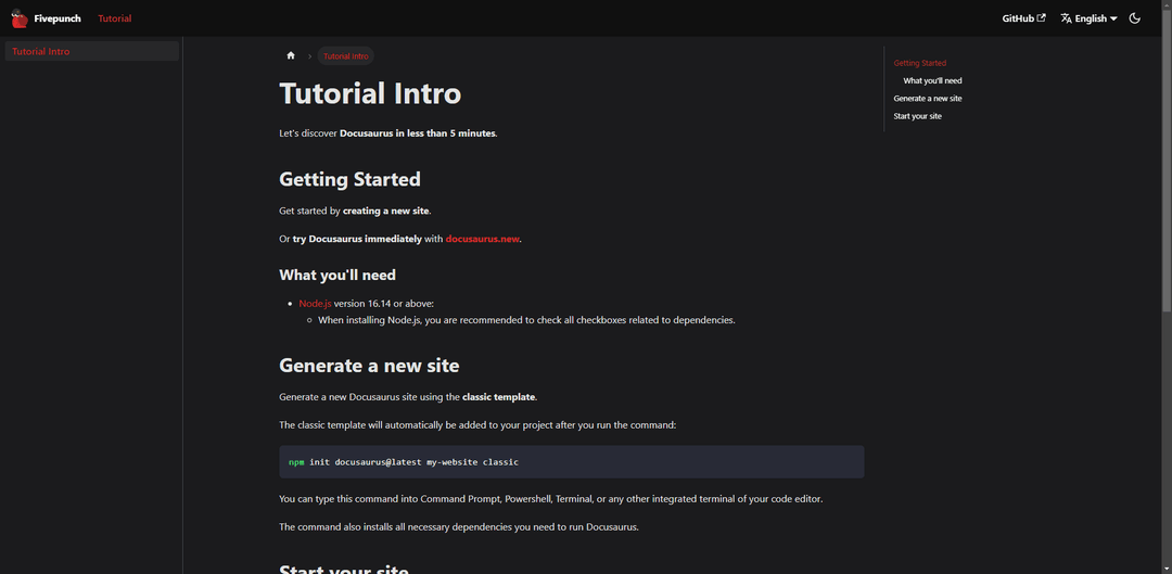 Deploying A Docusaurus Documentation To Github Pages Pedro Fontoura